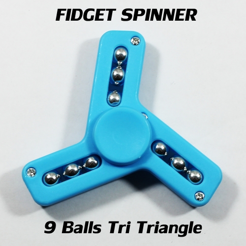 fidget spinner 9 balls triangle