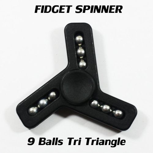 fidget spinner 9 balls triangle