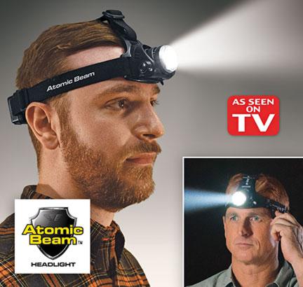 atomic beam headlight - senter kepala super terang
