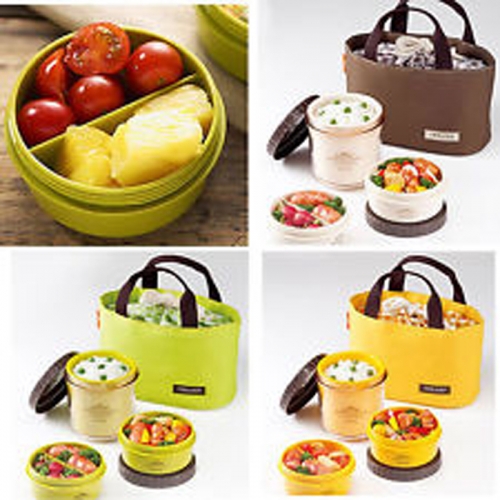 lock n lock lunch box - 3 box dengan tas