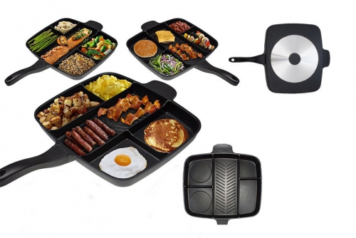 magic pan innovative cookware - panci 5 in 1