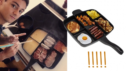 magic pan innovative cookware - panci 5 in 1